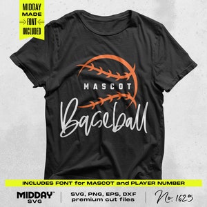 Bold Baseball Template SVG Bundle V7 - Instant Download for DIY Crafts ...
