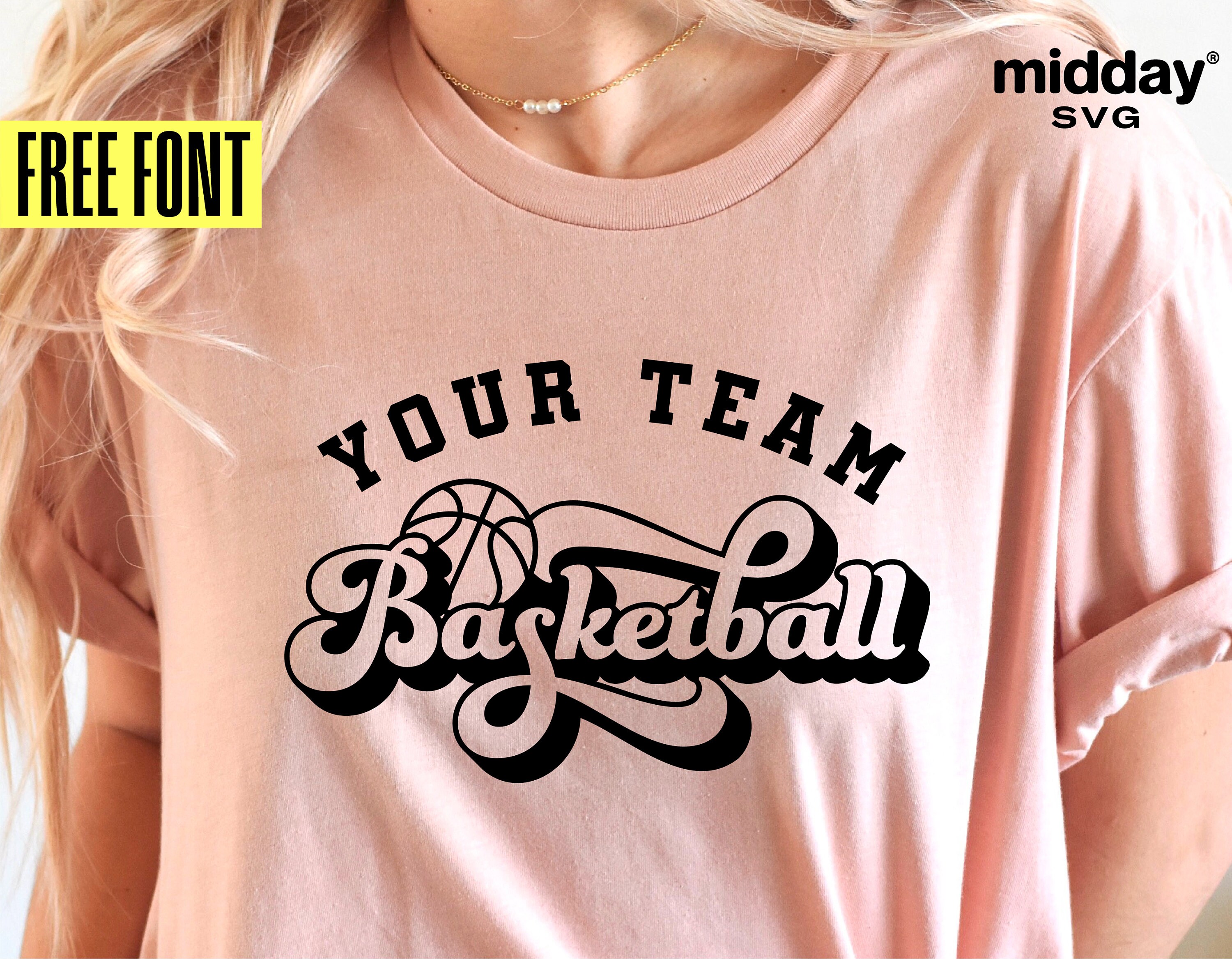 Basketball Team Template, Svg Png Dxf Eps, Retro Basketball Shirt ...