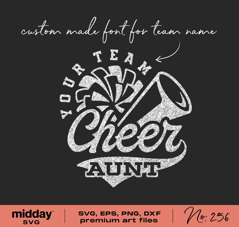 Cheer Aunt SVG, Cheerleader Shirt Design, Cricut, Silhouette (digital ...