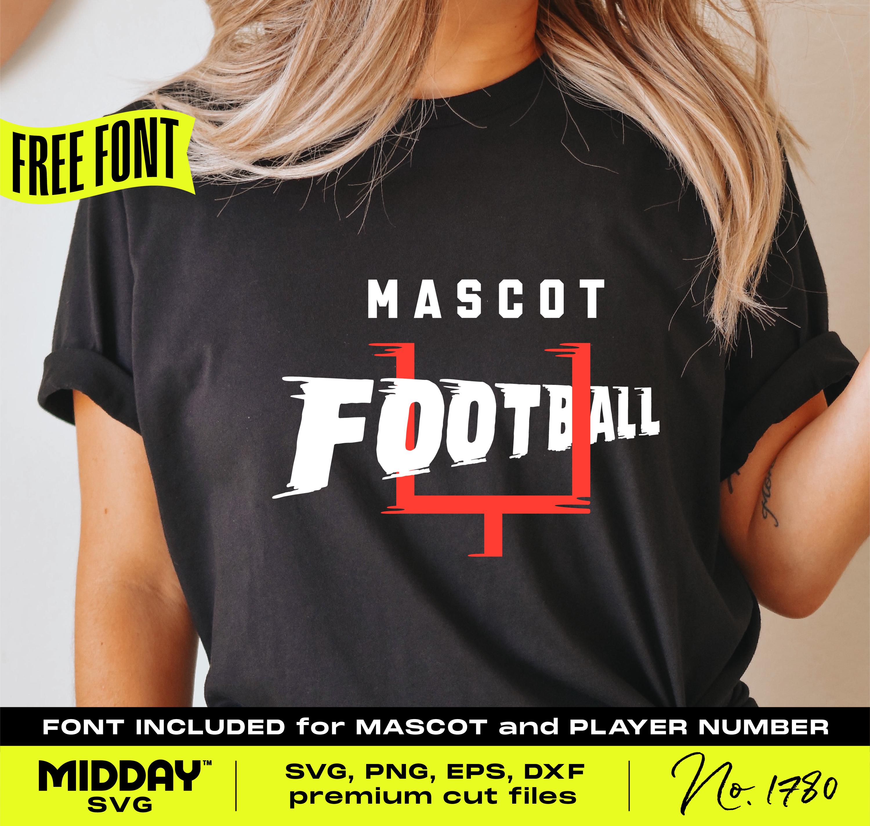 Customizable Football Team SVG, Mascot Font (digital Download) - Etsy