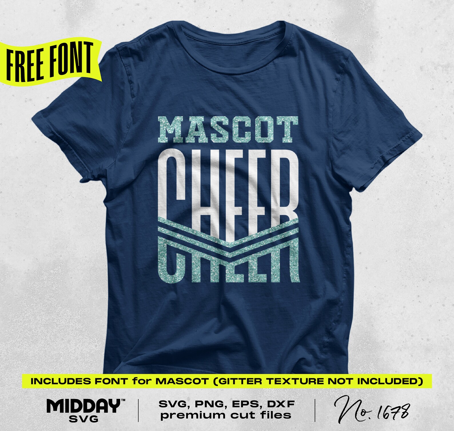 Elegant and Bold Cheer Svg Png With Font for Team Name Perfect for ...