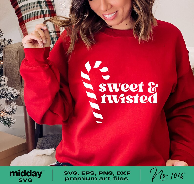 Candy Cane Svg Sweet and Twisted Svg Png Dxf Eps Funny - Etsy