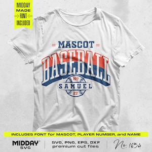 Bold Baseball Template SVG Bundle V7 - Instant Download for DIY Crafts ...