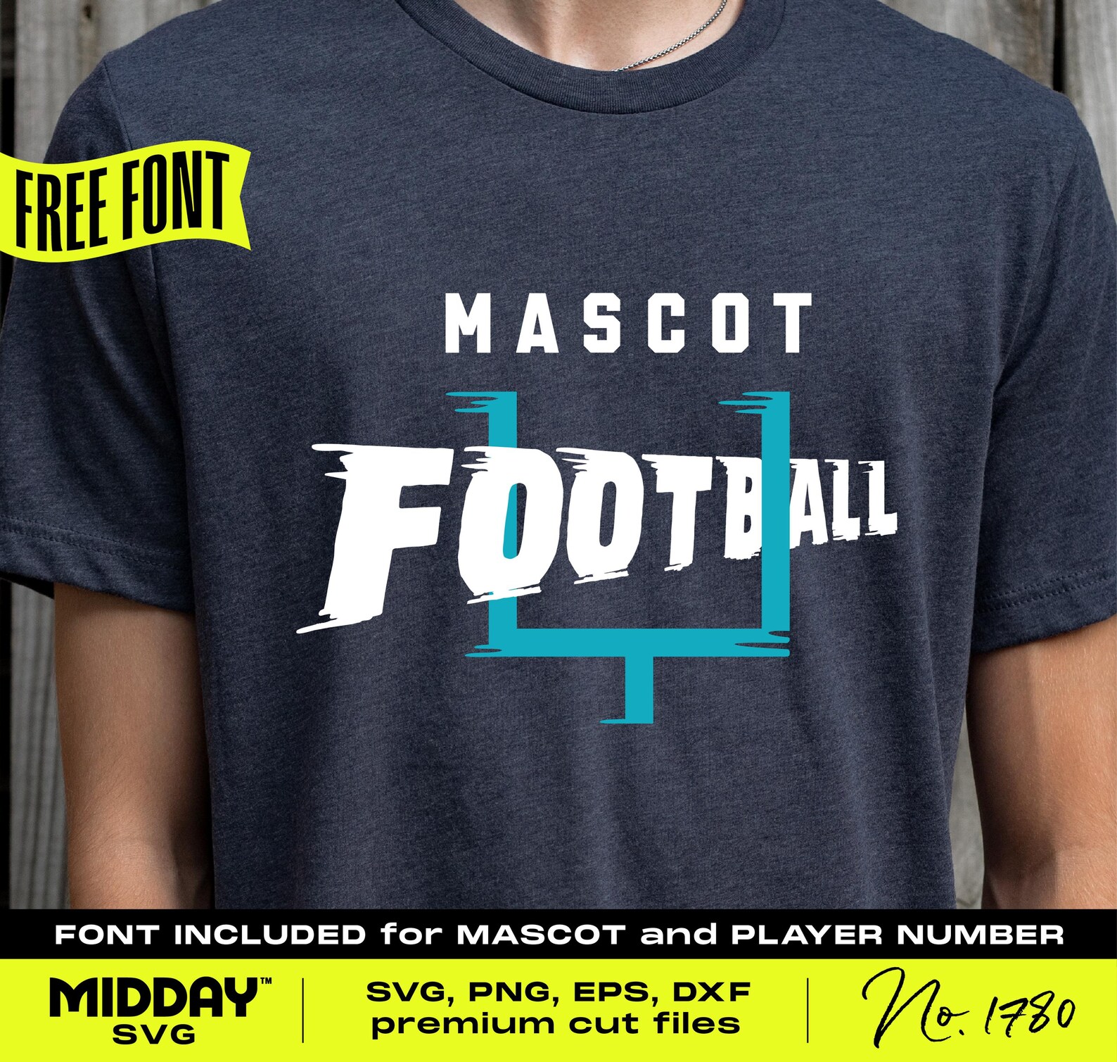 Customizable Football Team SVG, Mascot Font (digital Download) - Etsy