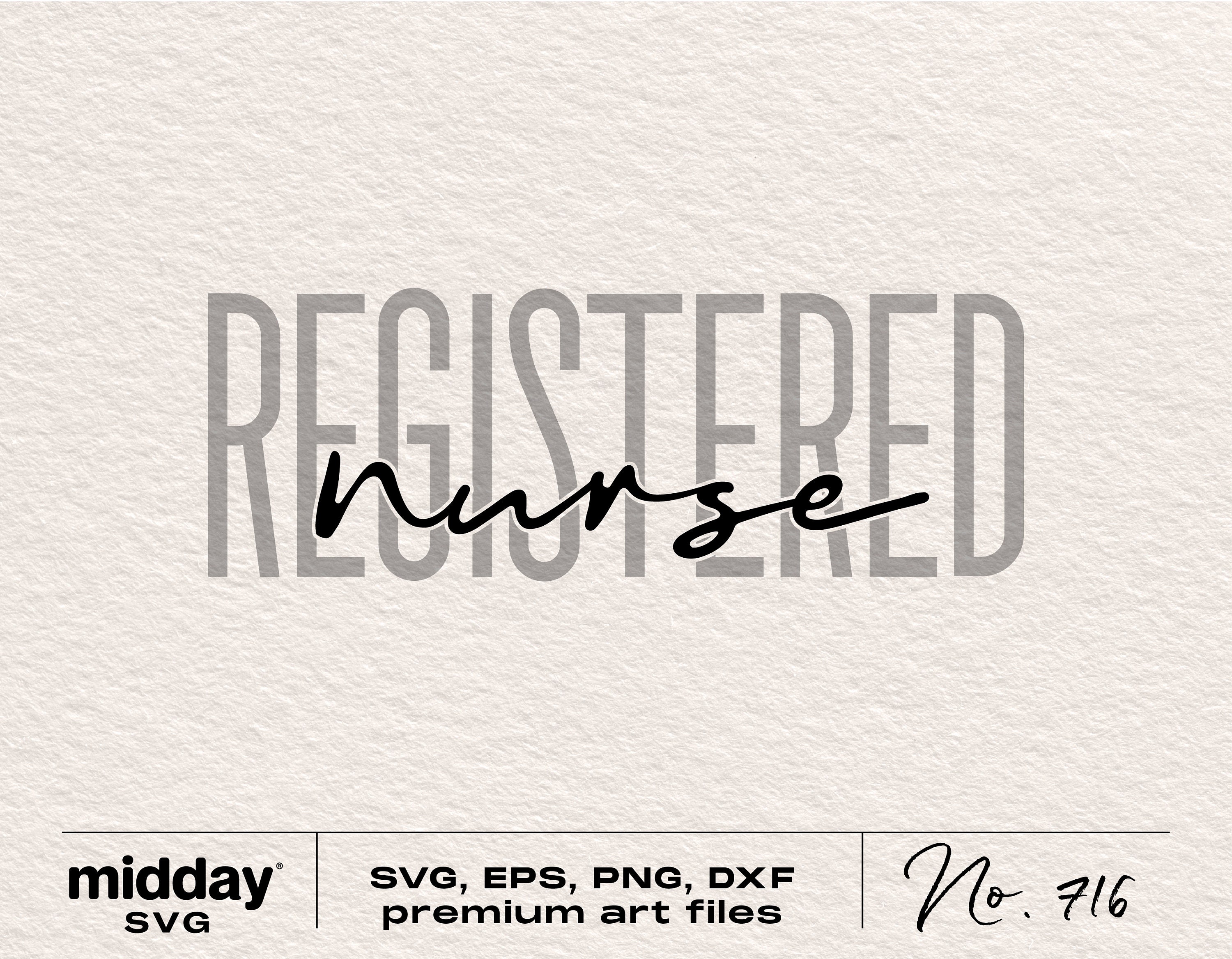 Registered Nurse Svg RN Svg Nurse Svg Png Eps Ai Dxf Svg | Etsy