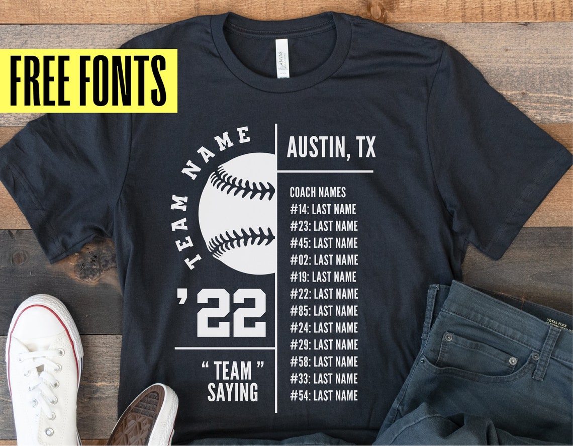 Softball Team Banner Svg Softball Roster Template Svg Png - Etsy