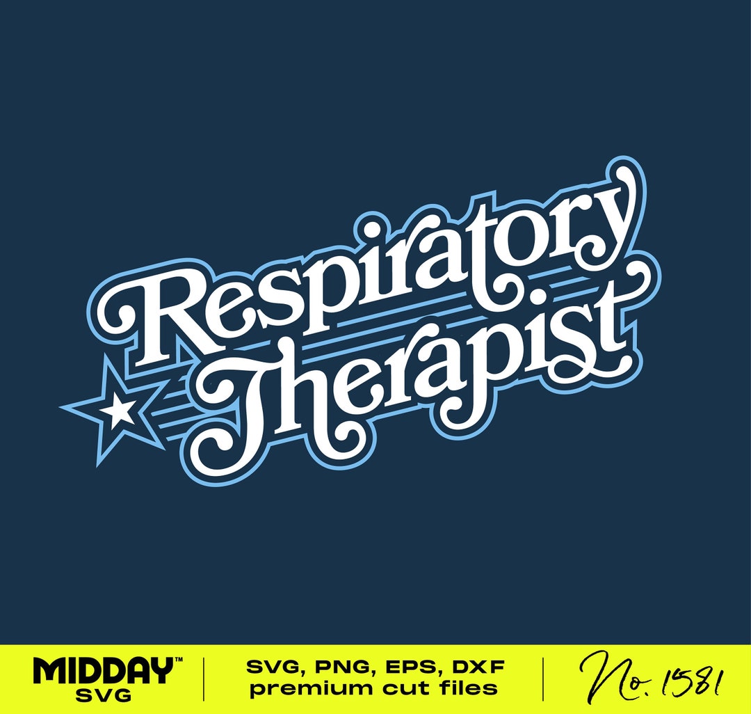 Nostalgic Respiratory Therapist Logo Design, Svg, Png, Dxf, Eps, Ai ...
