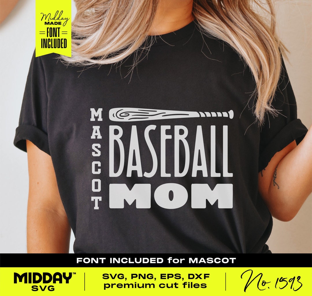 Baseball Mom SVG – Customizable Mascot Design (digital Download) - Etsy