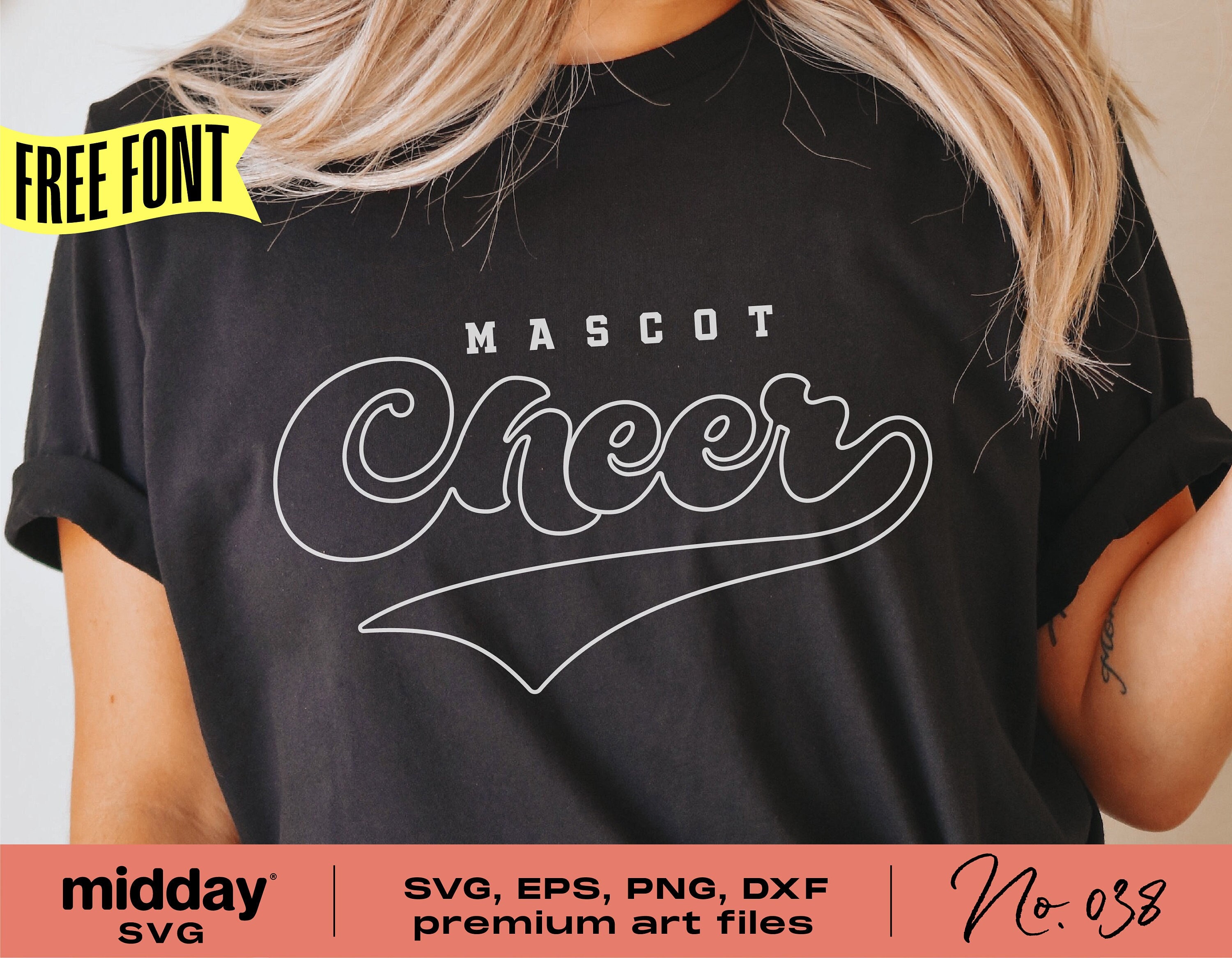 Cheerleading SVG Cheer Team Template Svg Dxf Png Eps Cricut - Etsy