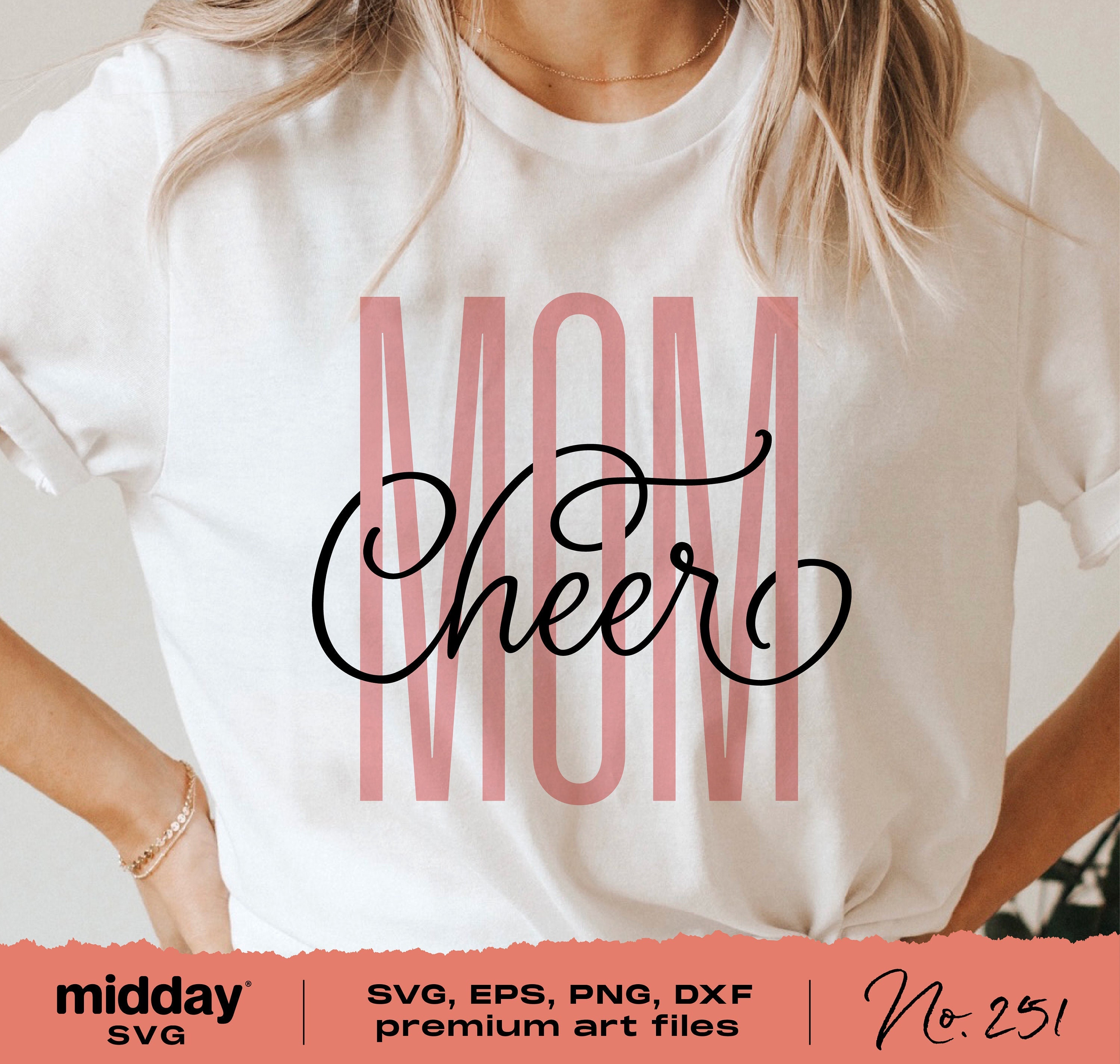 Cheer Mom Svg Dxf Eps Png Cheer Mom Shirt Design Cricut Cut - Etsy