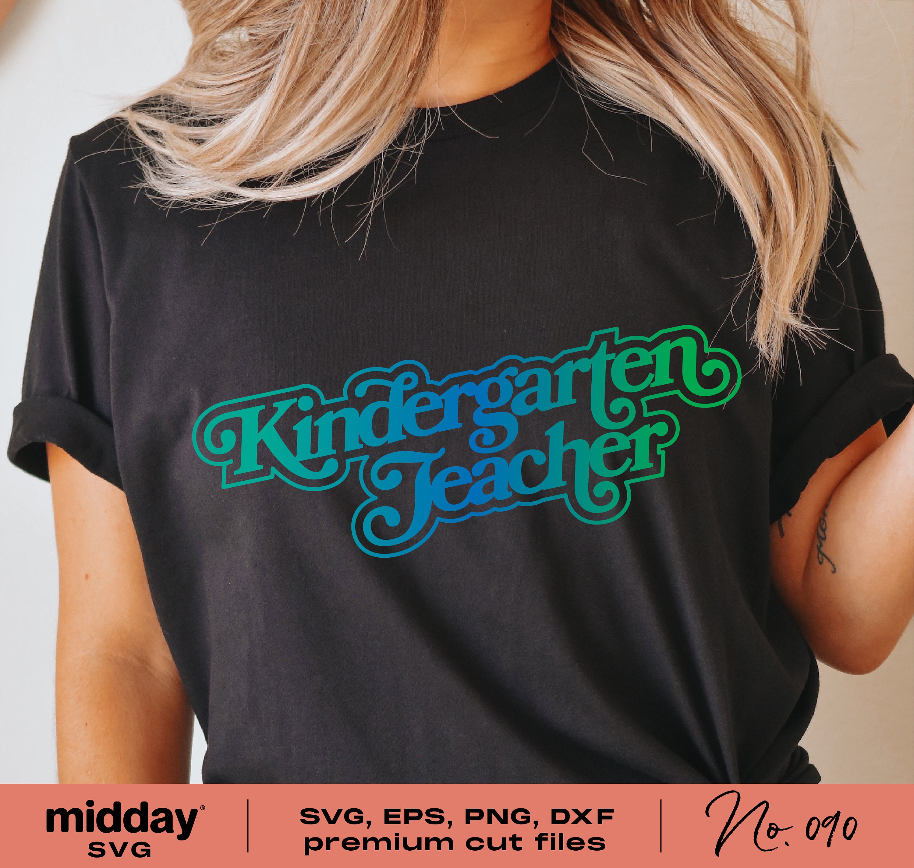 Kindergarten Teacher Svg Png Dxf Eps Teacher Shirt Kinder - Etsy