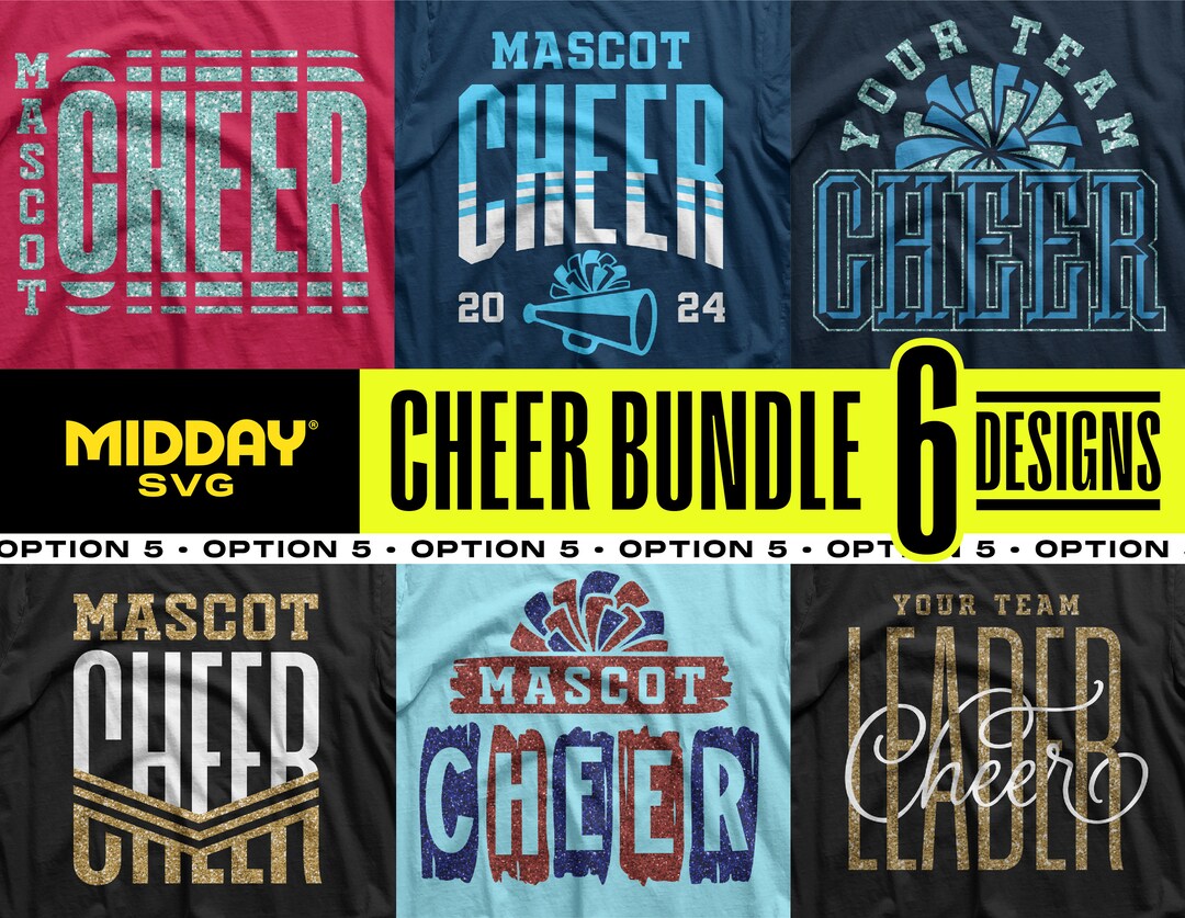 Cheer Bundle V5 Svg, Png Dxf Eps, Cheerleader Bundle, Cheerleading ...