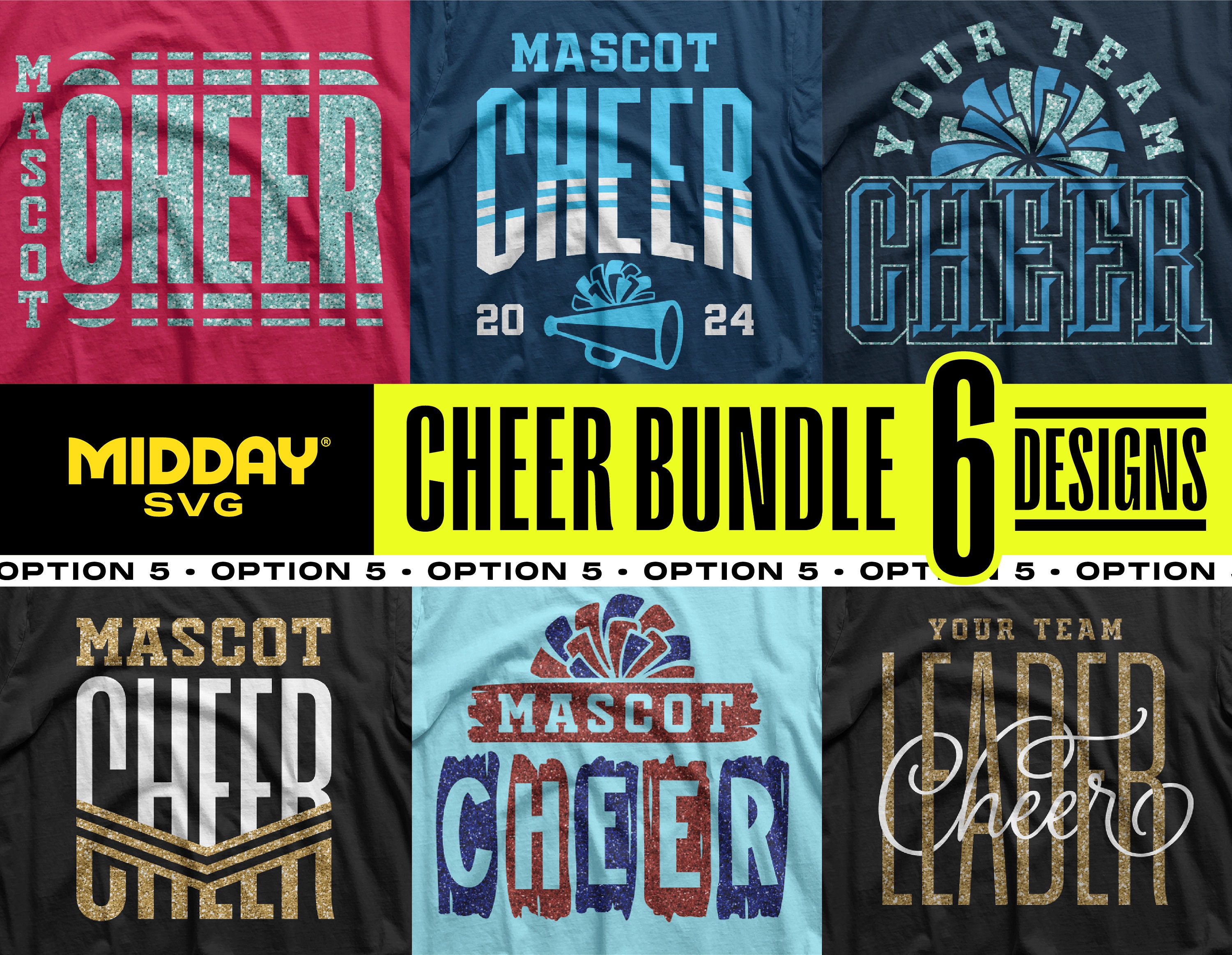 Cheerleading SVG Bundle, Cheer Team Shirt Designs (digital Download) - Etsy