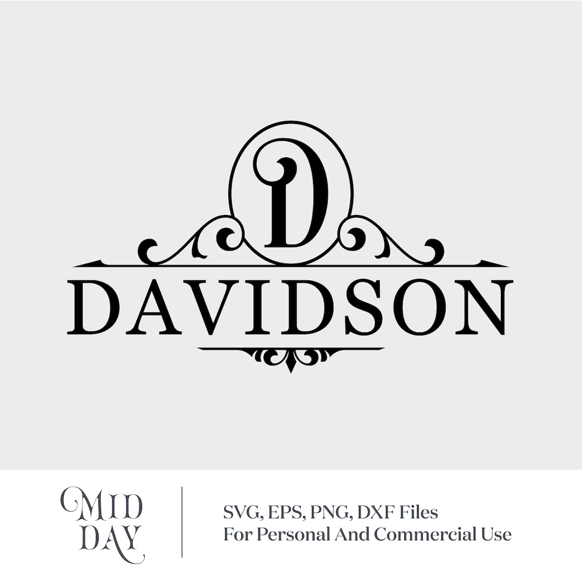 D Monogram Download SVG Split Letter D Initial Svg Mailbox - Etsy