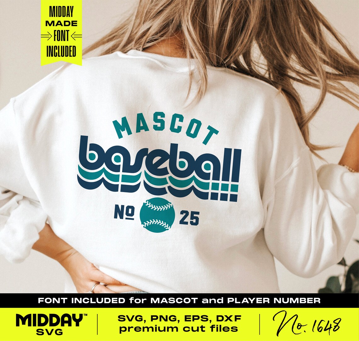Baseball Team SVG Template, Mascot Font (digital Download) - Etsy