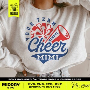 Cheer Mimi Svg Png, Cheerleader Mimi Svg, Customizable, Cheer Team ...