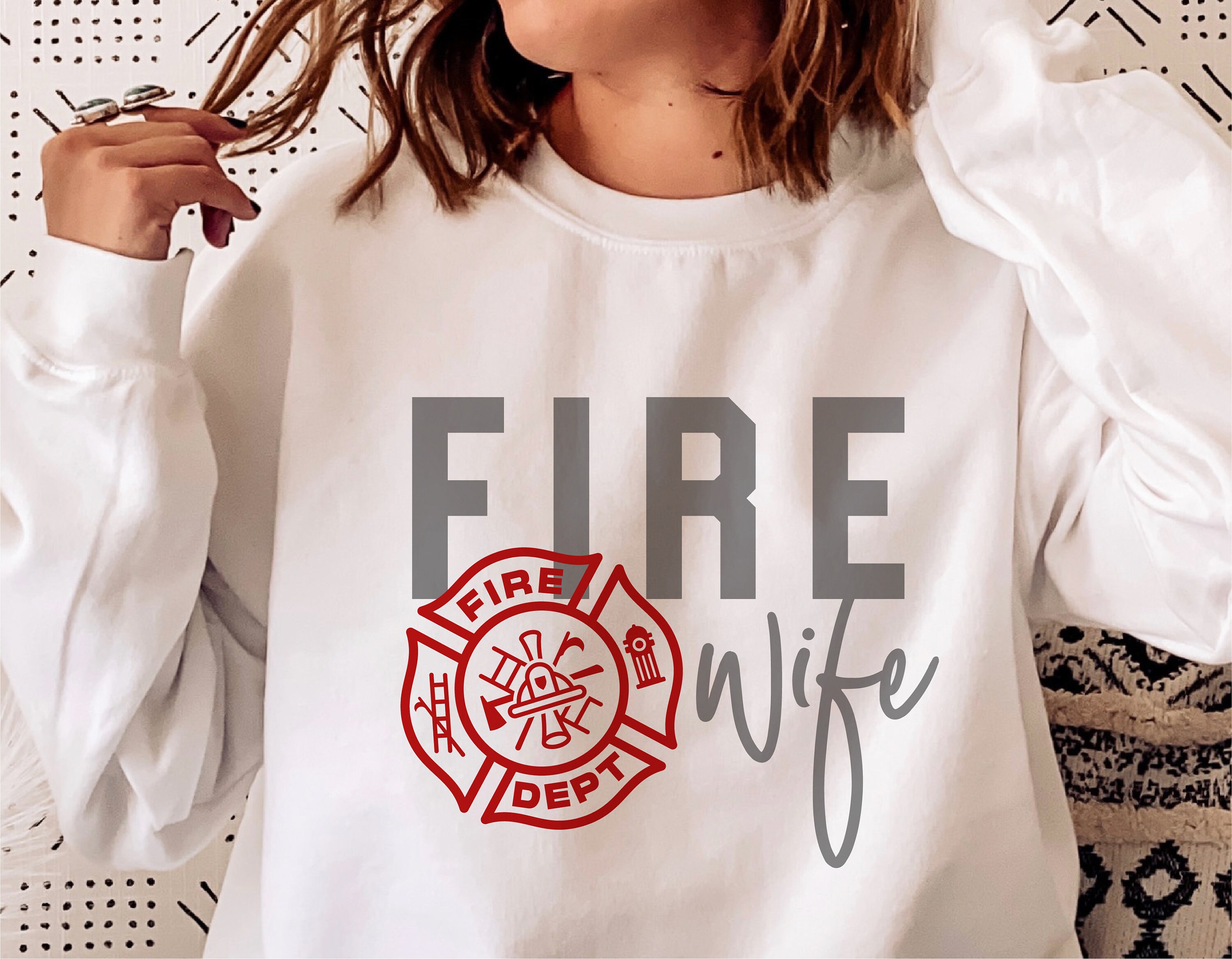 Fire Wife Svg Firefighter Wife Svg Png Eps Ai Firefighter - Etsy