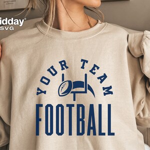 Football Team Template Svg, Png Dxf Eps, Your Team Shirt, Glowforge ...