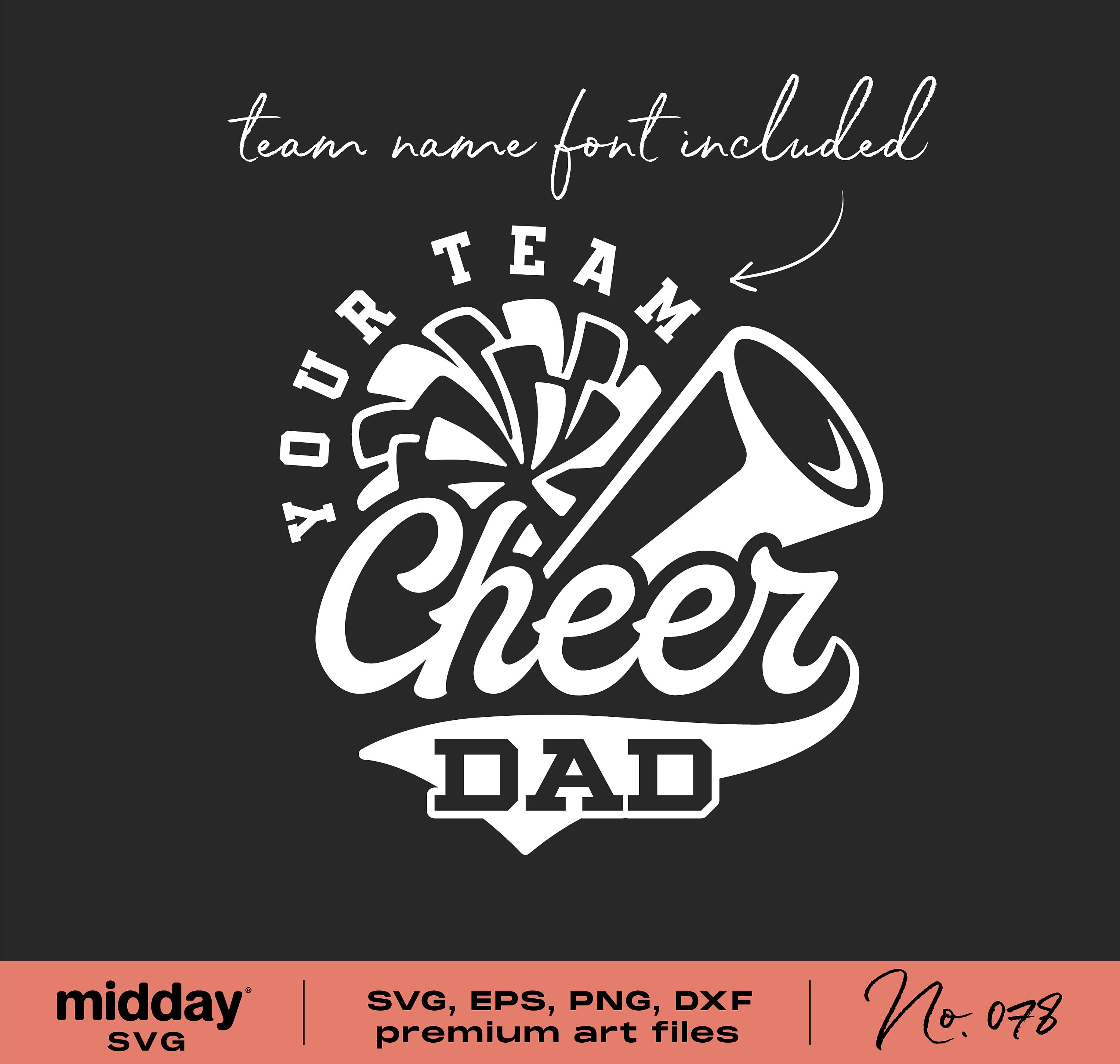 Cheer Dad Svg, Dxf Eps Png, Megaphone Svg, Pom Pom Svg, Pompom, Cheer ...