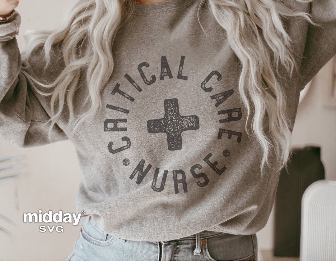 Critical Care Nurse Svg, Png Dxf Eps, Critical Nurse Shirt, Design for ...