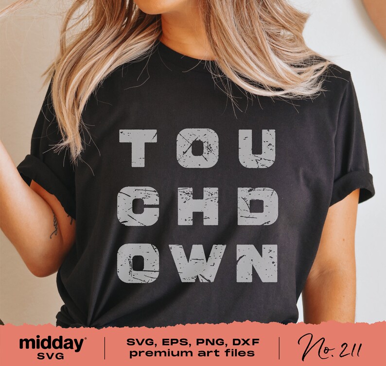 Touchdown Svg Png Dxf Eps Football Game Day Shirt Cricut - Etsy