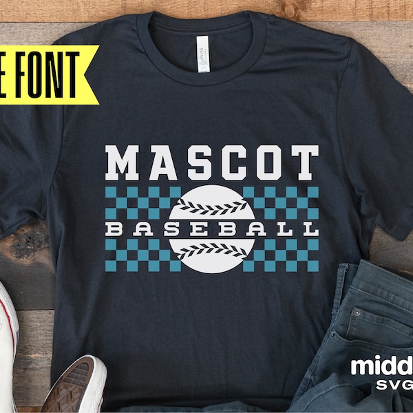 Checkered Softball Svg - Etsy