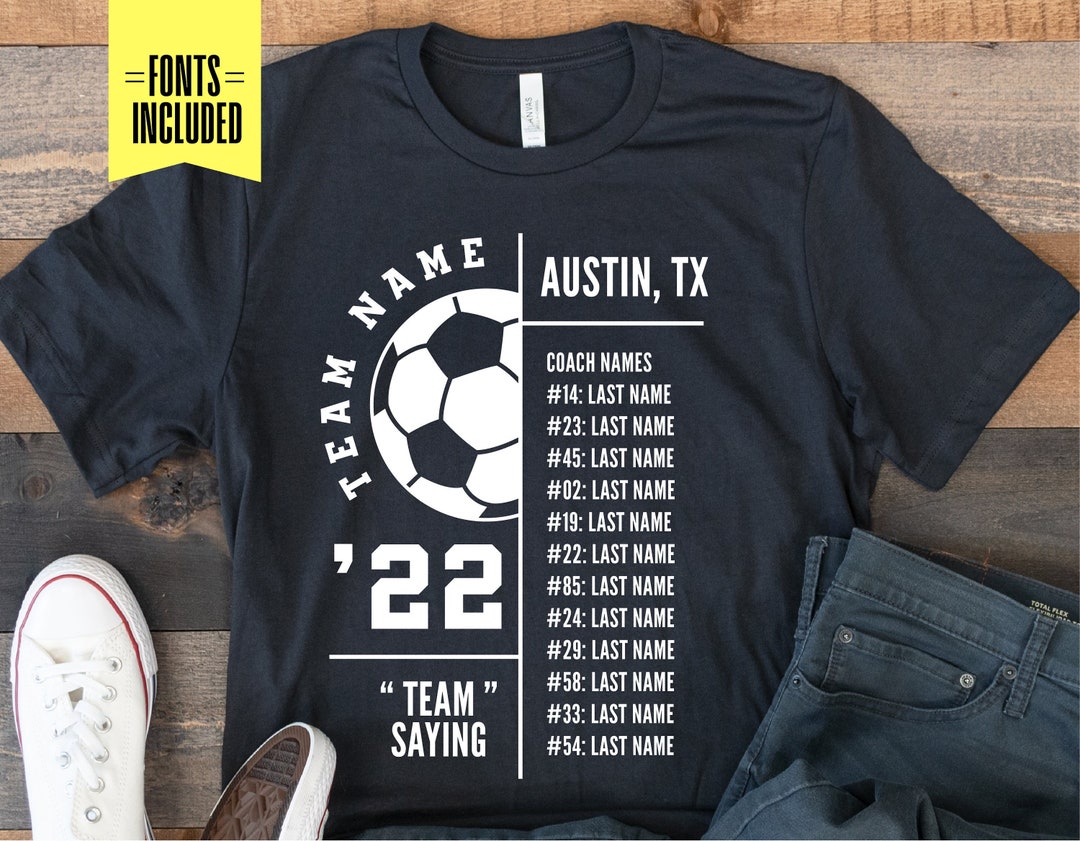 Soccer Your Team Svg, Soccer Roster Svg, Player Template, Ai Eps Svg ...