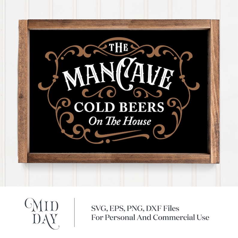 Man Cave SVG Fathers Day SVG Man Cave Sign SVG Husband Dad - Etsy
