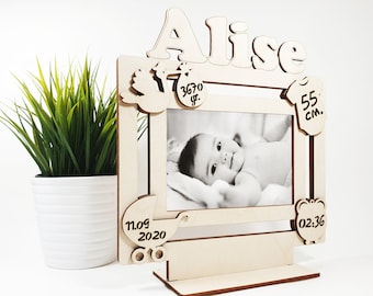 Baby Stats Picture Frame - Etsy