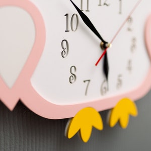 Owl Wall Clock Wooden Clock Baby Room Clock Wall Clock - Etsy