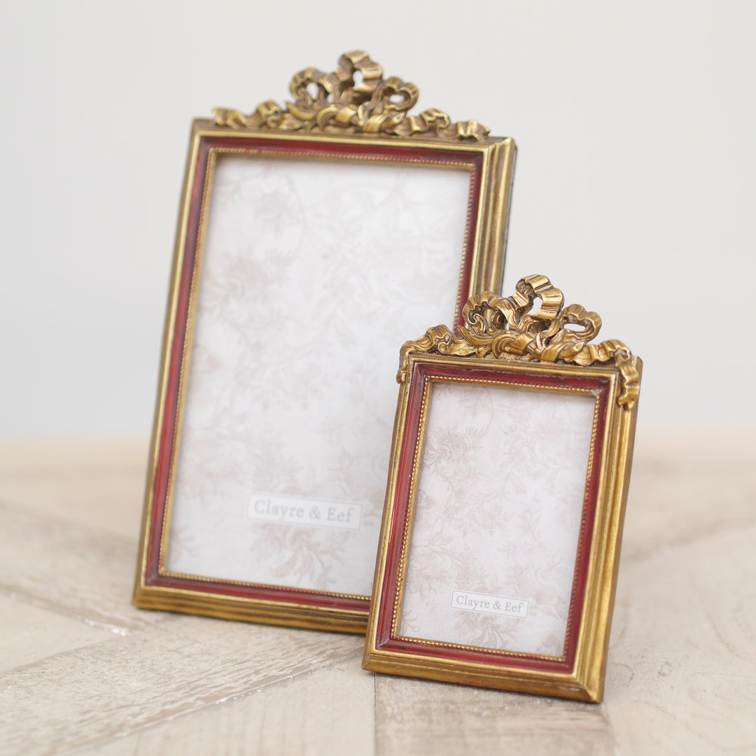 DECOR NEW Photo Frame Gold Vintage Style Photo Frame Mini - Etsy