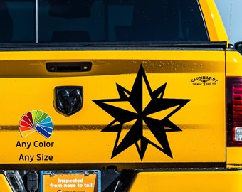 Compass Motorcycle Decal - Etsy