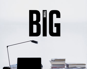 Think Big Wall Decal - Etsy