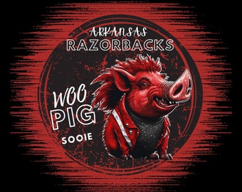 Arkansas Razorbacks Rainbow Sublimation Design Leopard Design PNG ...