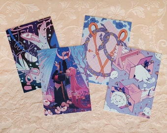 Aesthetic Postcard Set - Etsy