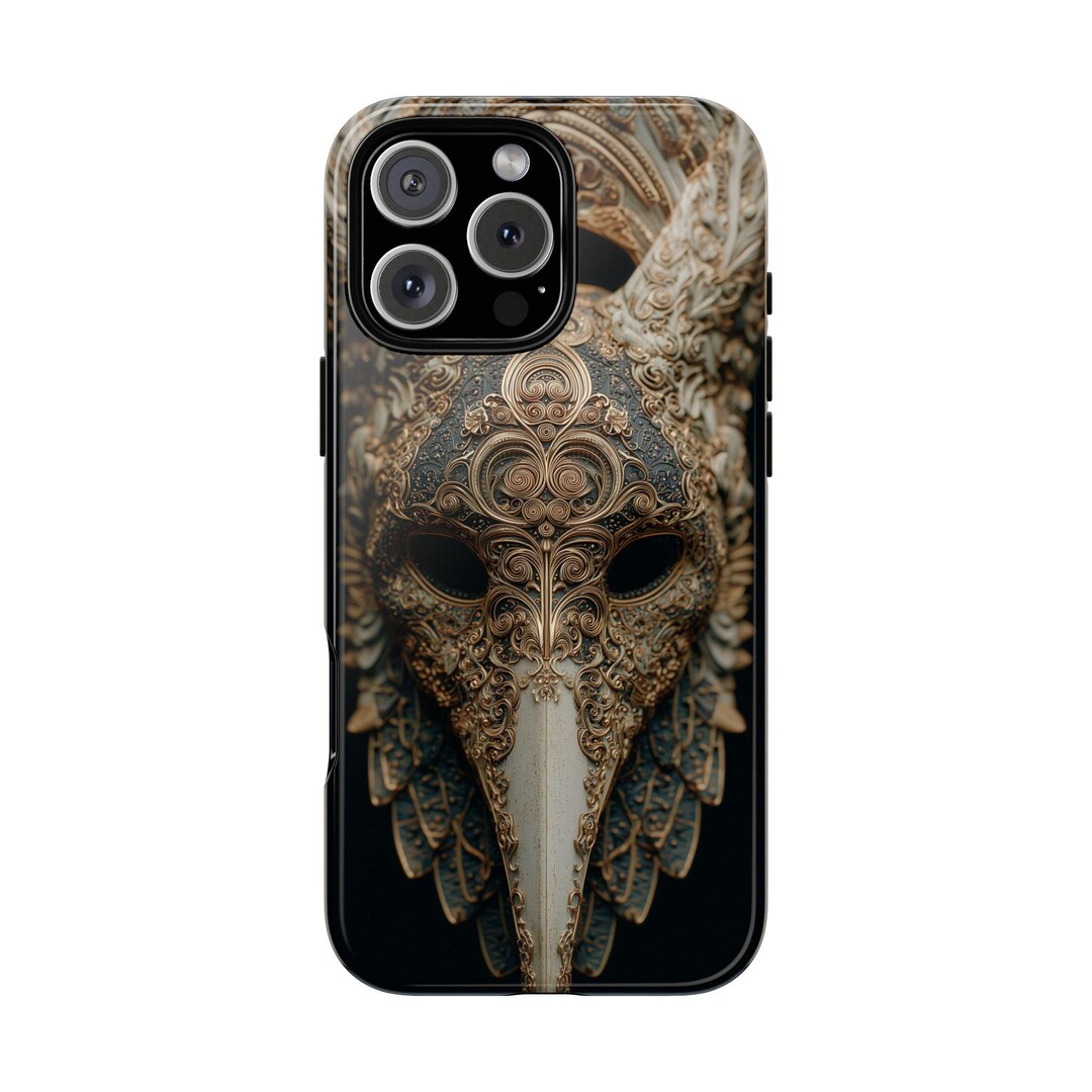 Decorated Plague Masquerade Mask Gold - Phone Case for iPhone 16 16e 15 ...