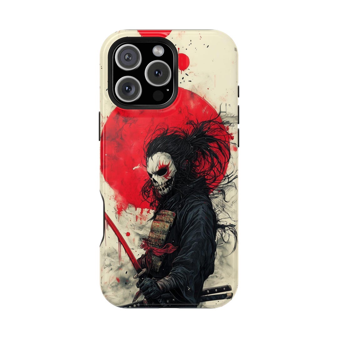 Lifetime Warranty - Samurai Warrior Oni Mask Skull Phone Case for ...