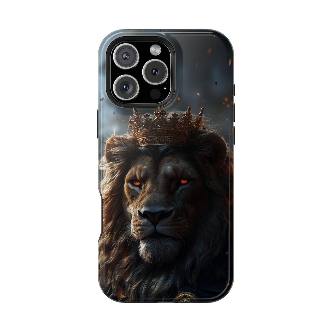Majestic Crowned Lion King of Kings - Premium Shockproof Case for ...