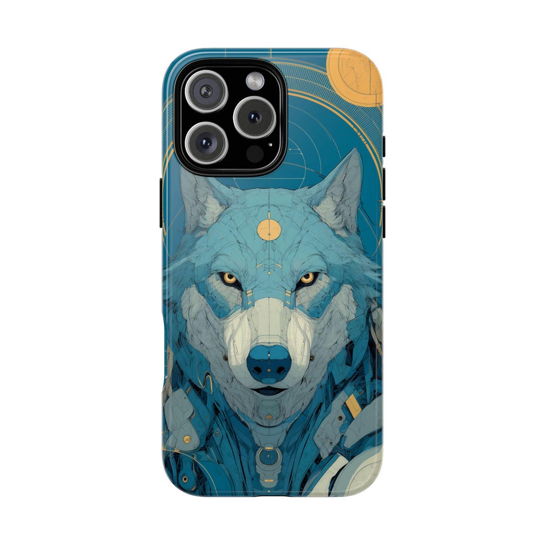 Blue Wolf Abstract Fusion Hybrid Wolves Phone Case: Iphone, Galaxy ...