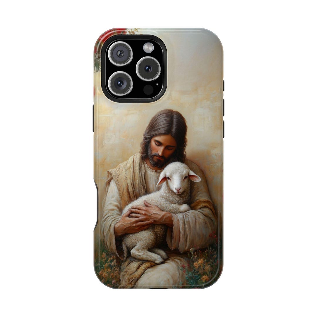 Jesus Christ Lamb of God Phone Case for iPhone 16 15 14 13 12 11 ...