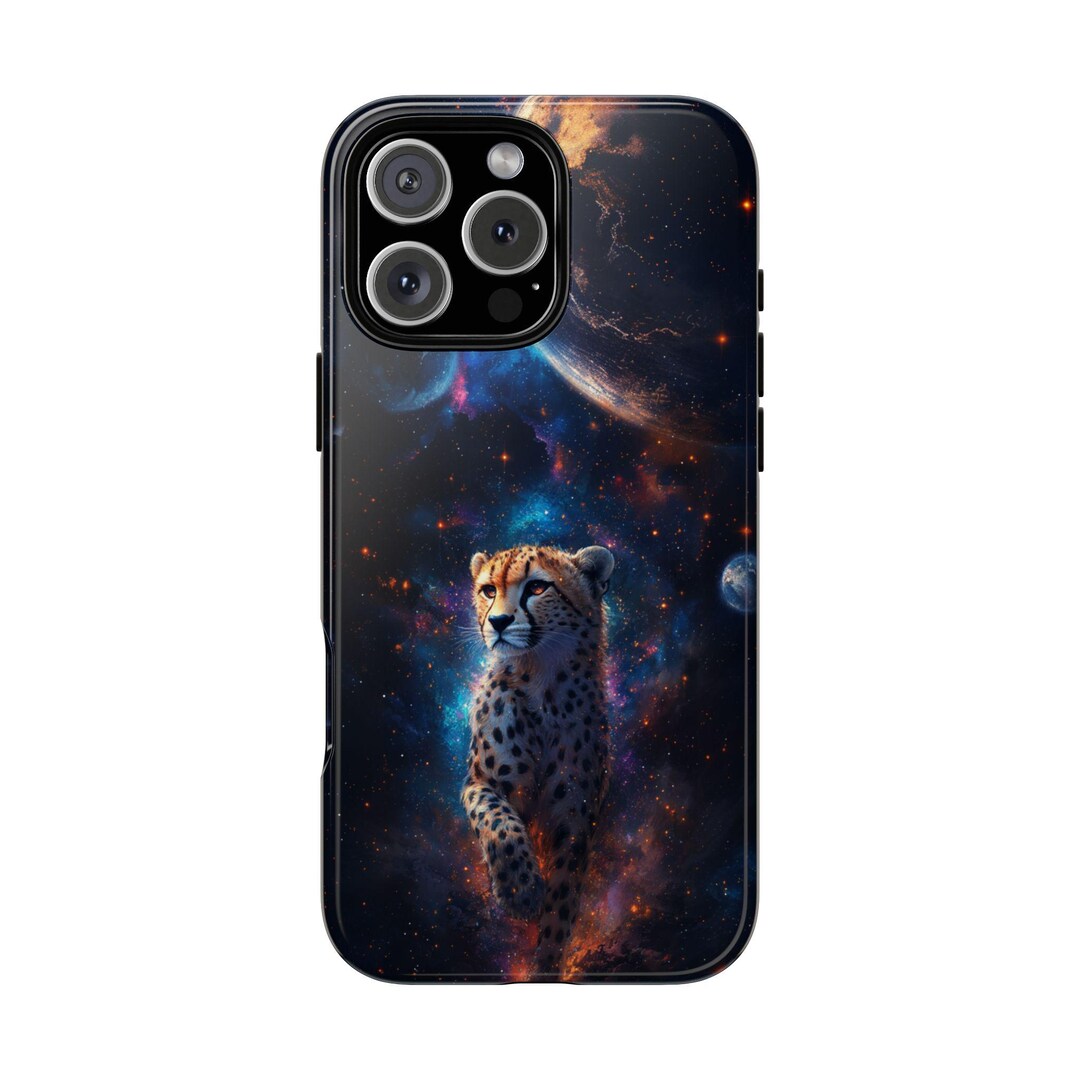Lifetime Warranty - Cheetah Walking Stars Space Planets Phone Case for ...