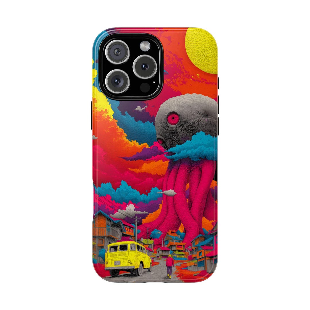 Lifetime Warranty - Giant Octopus Squid Monster Kaiju Abstract Phone ...