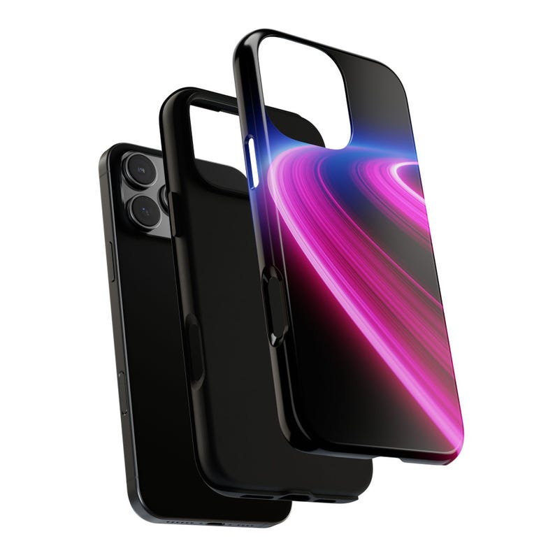 Hot Pink Magenta Speed Wave Lines Custom Phone Case – Iphone, Samsung ...