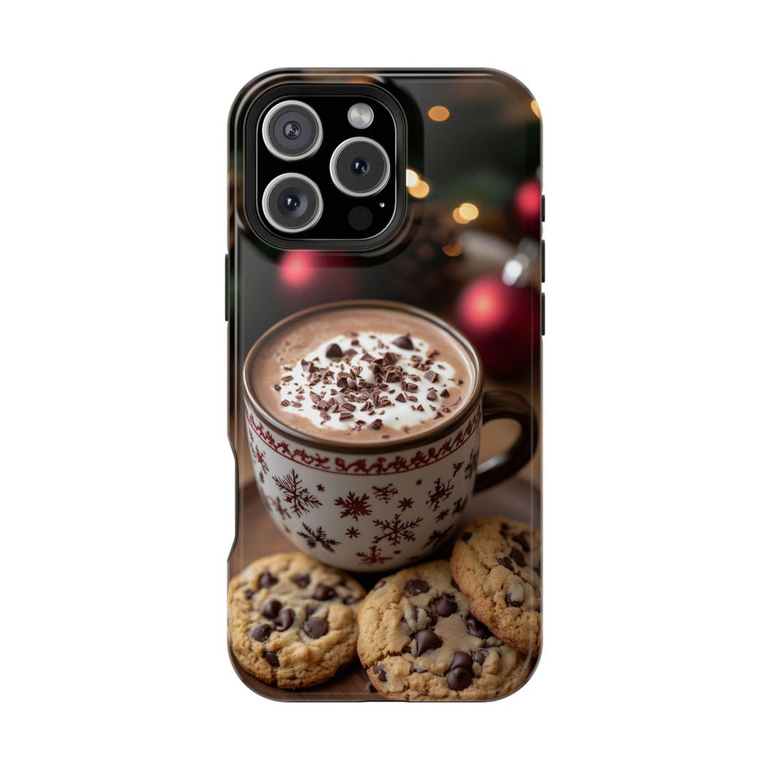 Hot Cocoa Chocolate Chip Cookie Christmas Holiday Phone Case - iPhone ...