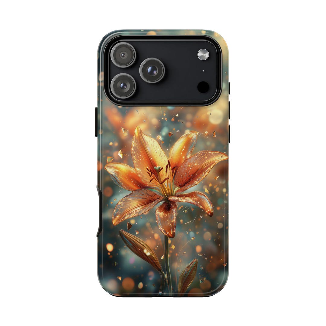 Radiant Tiger Lily Flower Cascade Custom Phone Case: Iphone, Samsung ...