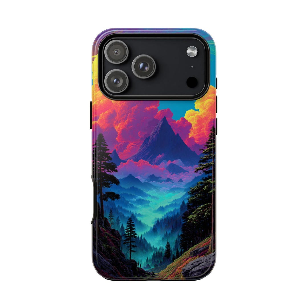 Misty Mountain Pine Forest Trees Phone Case: Iphone, Galaxy, Pixel ...