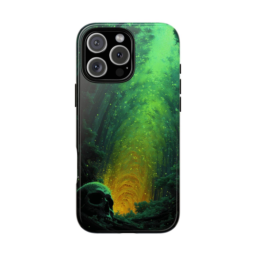 Skull Green Forest Eerie Woods Cover Phone Case for iPhone | Samsung ...