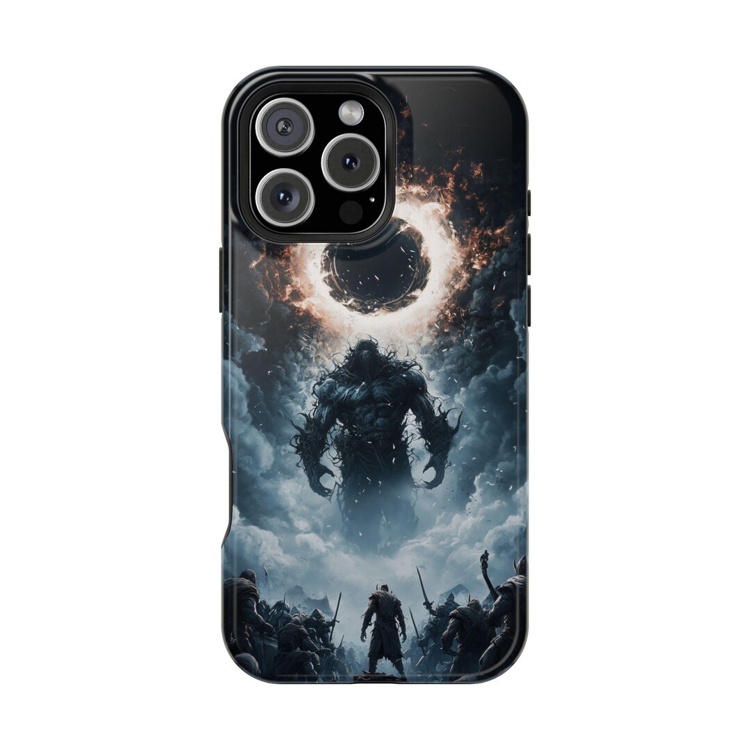 Dark Colossus Apocalyptic Clash Phone Case for iPhone 16 16e 15 14 13 ...