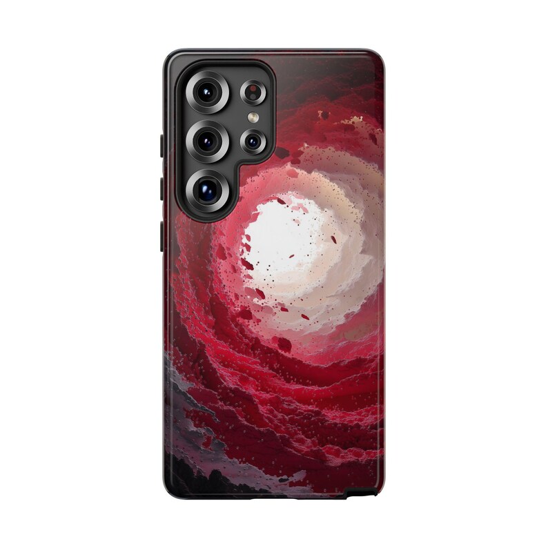 Phone Ink Case: iPhone | Galaxy | Pixel - Red Nebula Vortex Cosmic ...