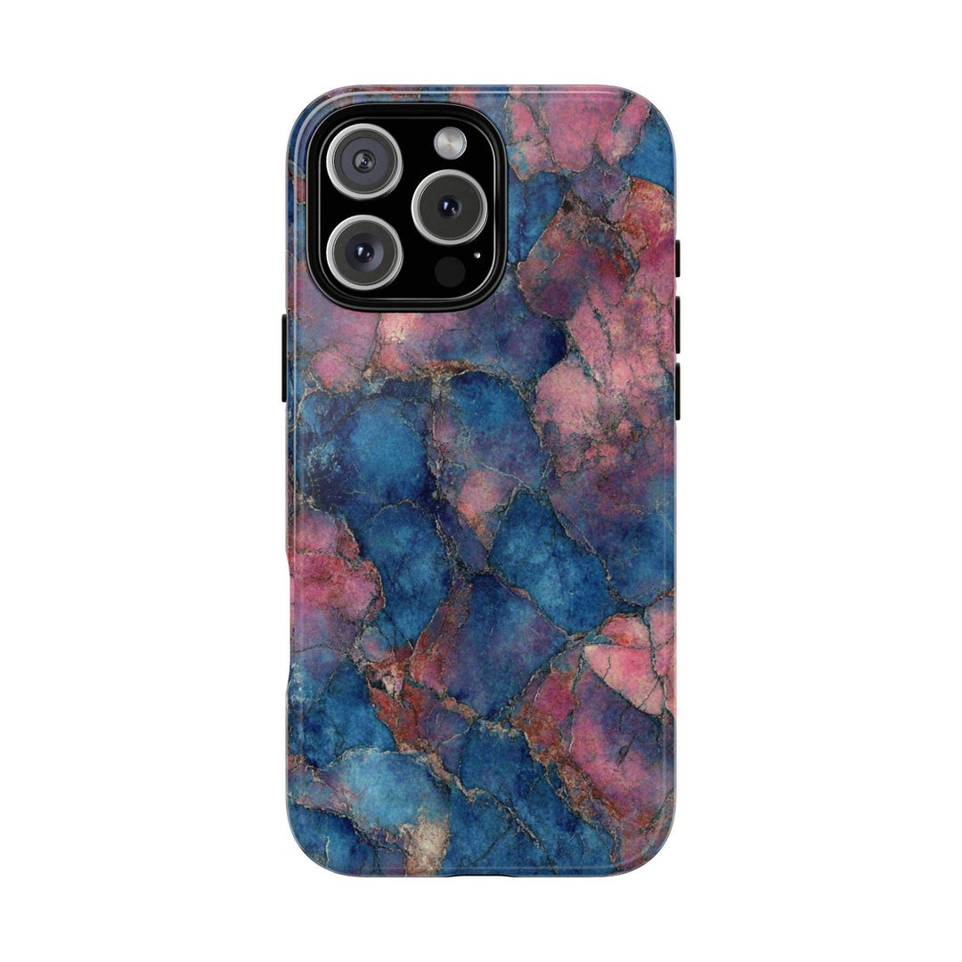 Lifetime Warranty - Muave Geode Blue Marble Rock Quartz - Phone Case ...